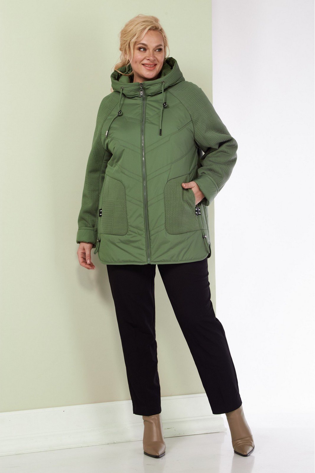 Куртка 2127 олива Shetti купить в интернет магазине Велесмода